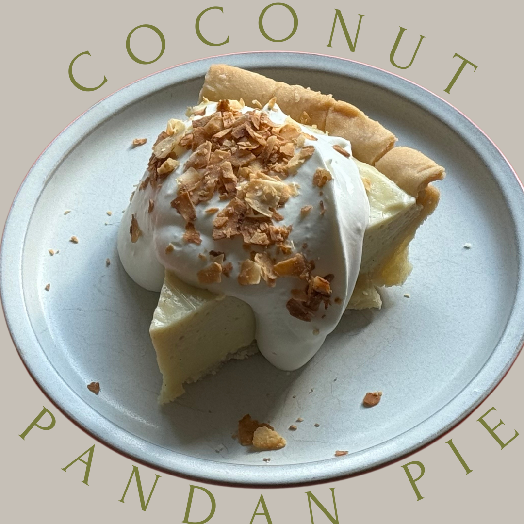 COCONUT PANDAN PIE – birdiesbelly